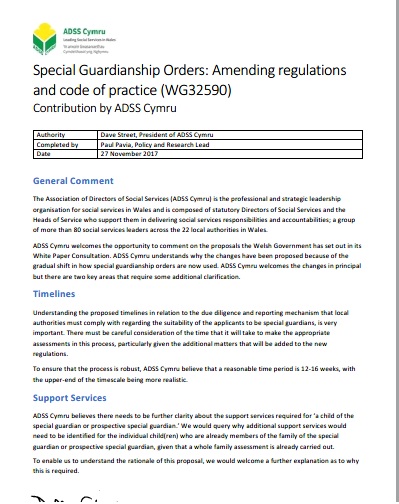 Special Guardianship Orders